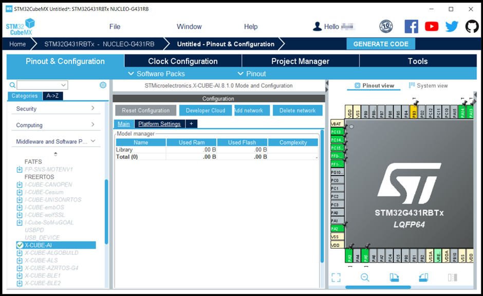 How To Install X Cube Ai Through Stm32cubemx Stmicroelectronics Community