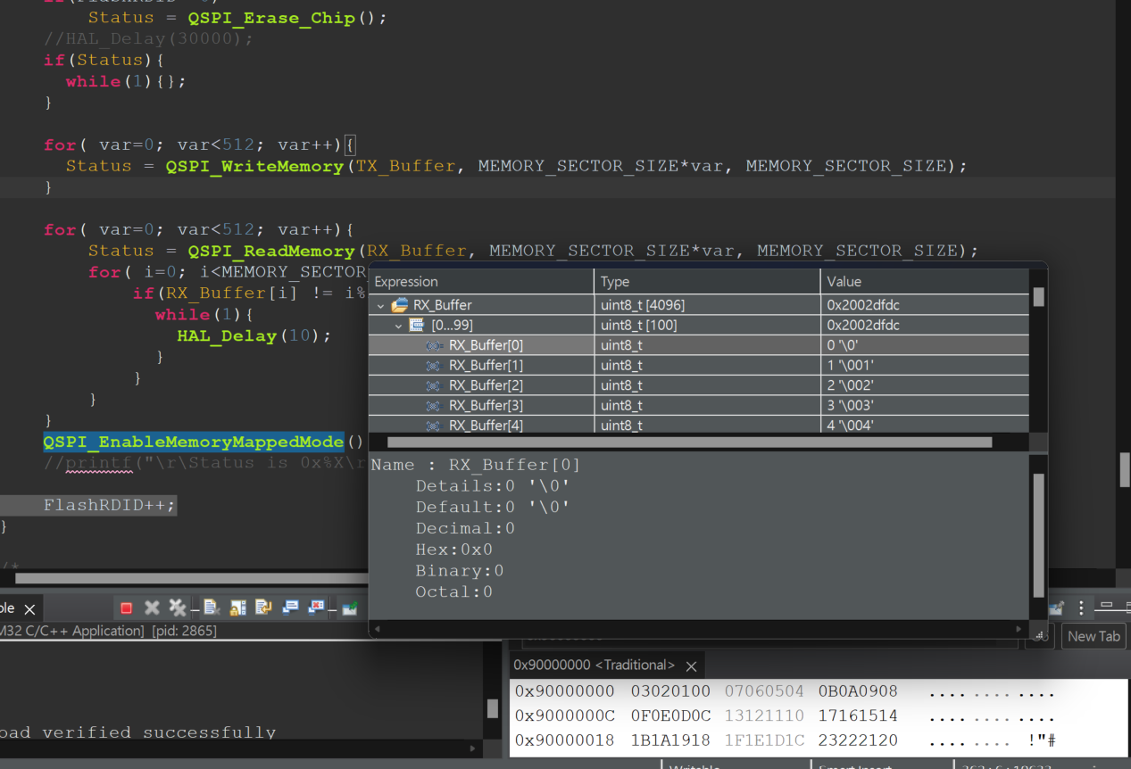 Solved Strange In Debugging Nor Flash Stmicroelectronics Community