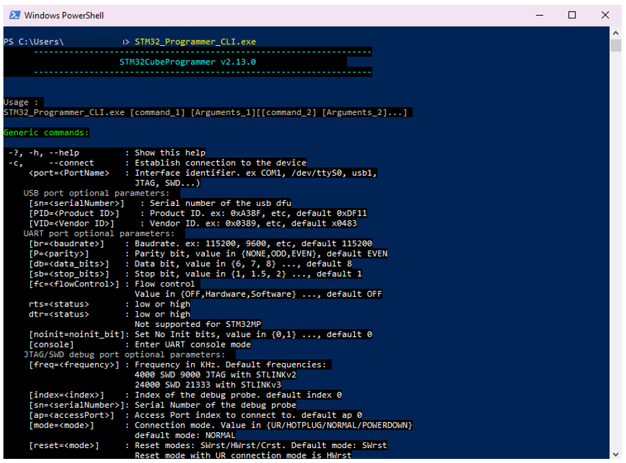 How can I use STM32CubeProgrammer to perform a reg... - STMicroelectronics Community
