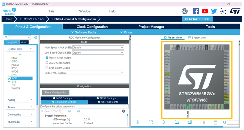 How can I output a clock signal to the STM32’s MCO... - STMicroelectronics Community