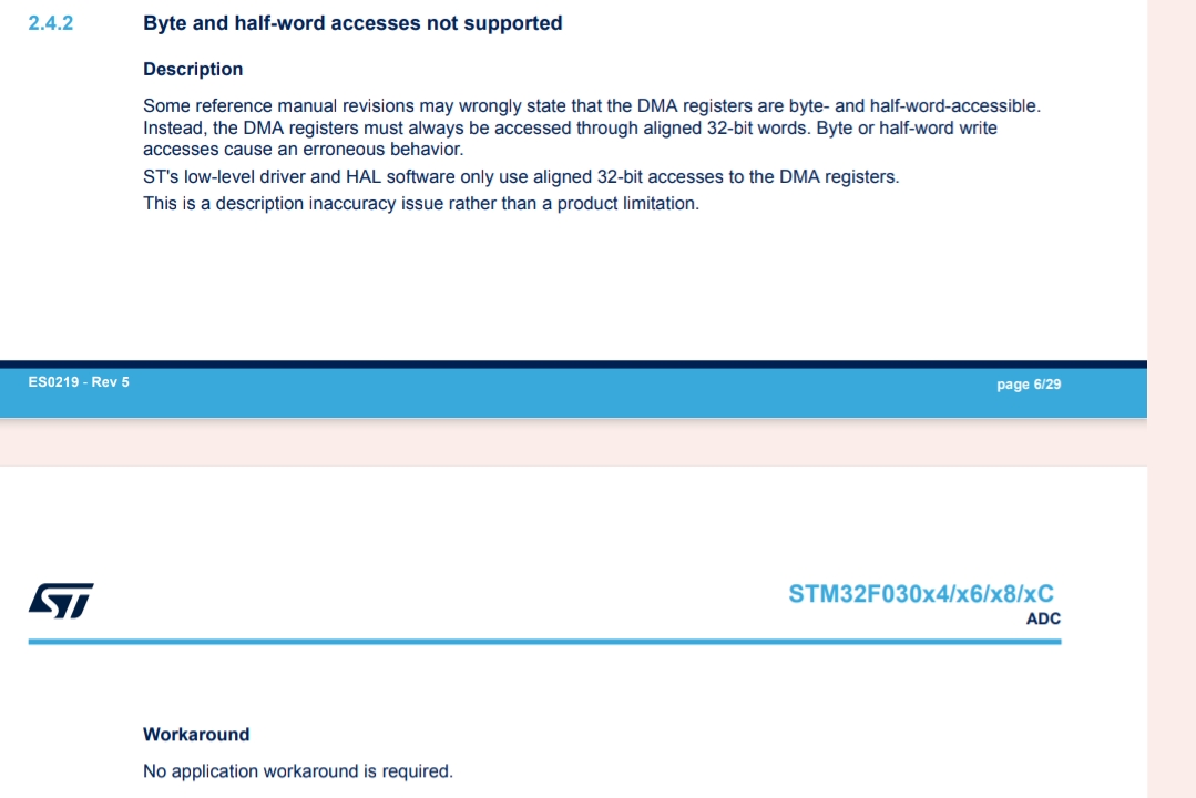 First Byte Of Usart Data Received Through Dma Is N Stmicroelectronics Community