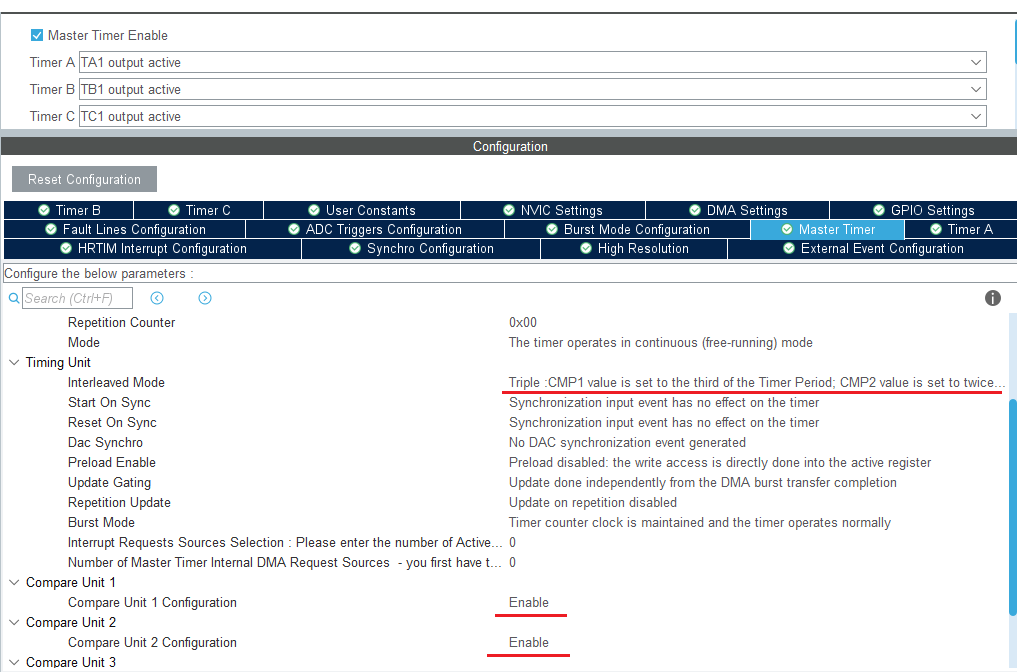 Hrtim Interleaved Problem On Stm32g4 Stmicroelectronics Community 