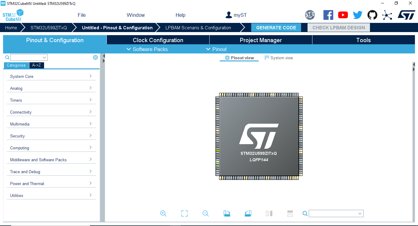 Solved: STM32U599 is not available in STM32CubeIDE - STMicroelectronics ...
