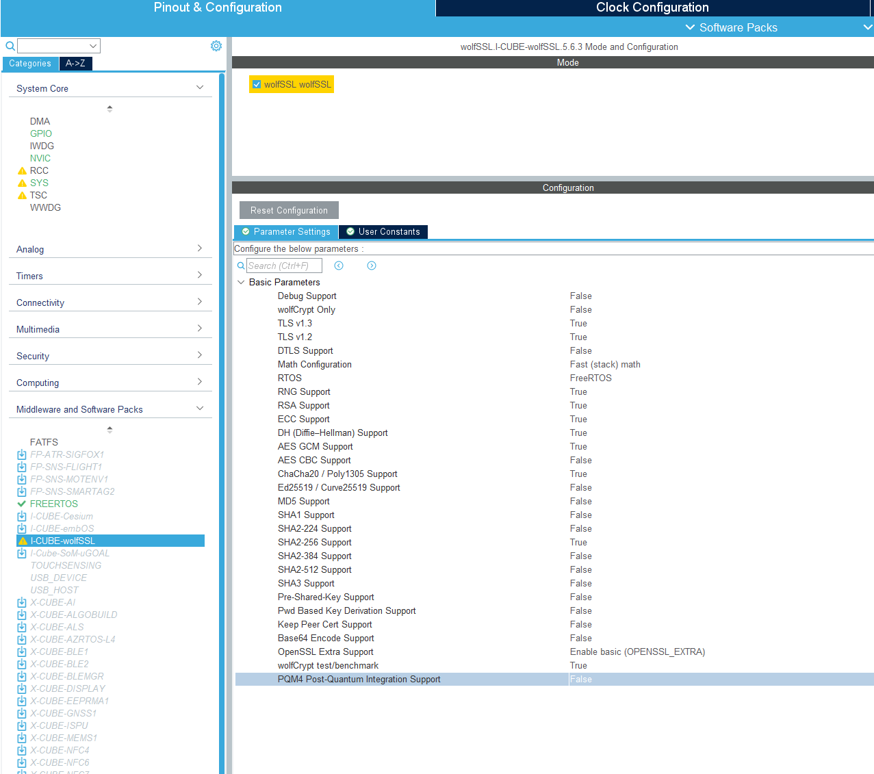 Solved Wolfssl Code Not Being Generated Completed From Cu Stmicroelectronics Community