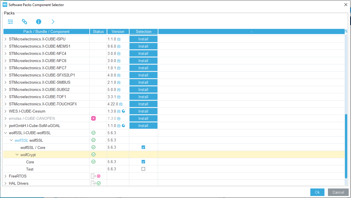 Solved: WolfSSL code not being generated completed from Cu ...