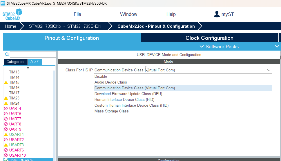 Stm32h735 Cdc And Dfu Stmicroelectronics Community 