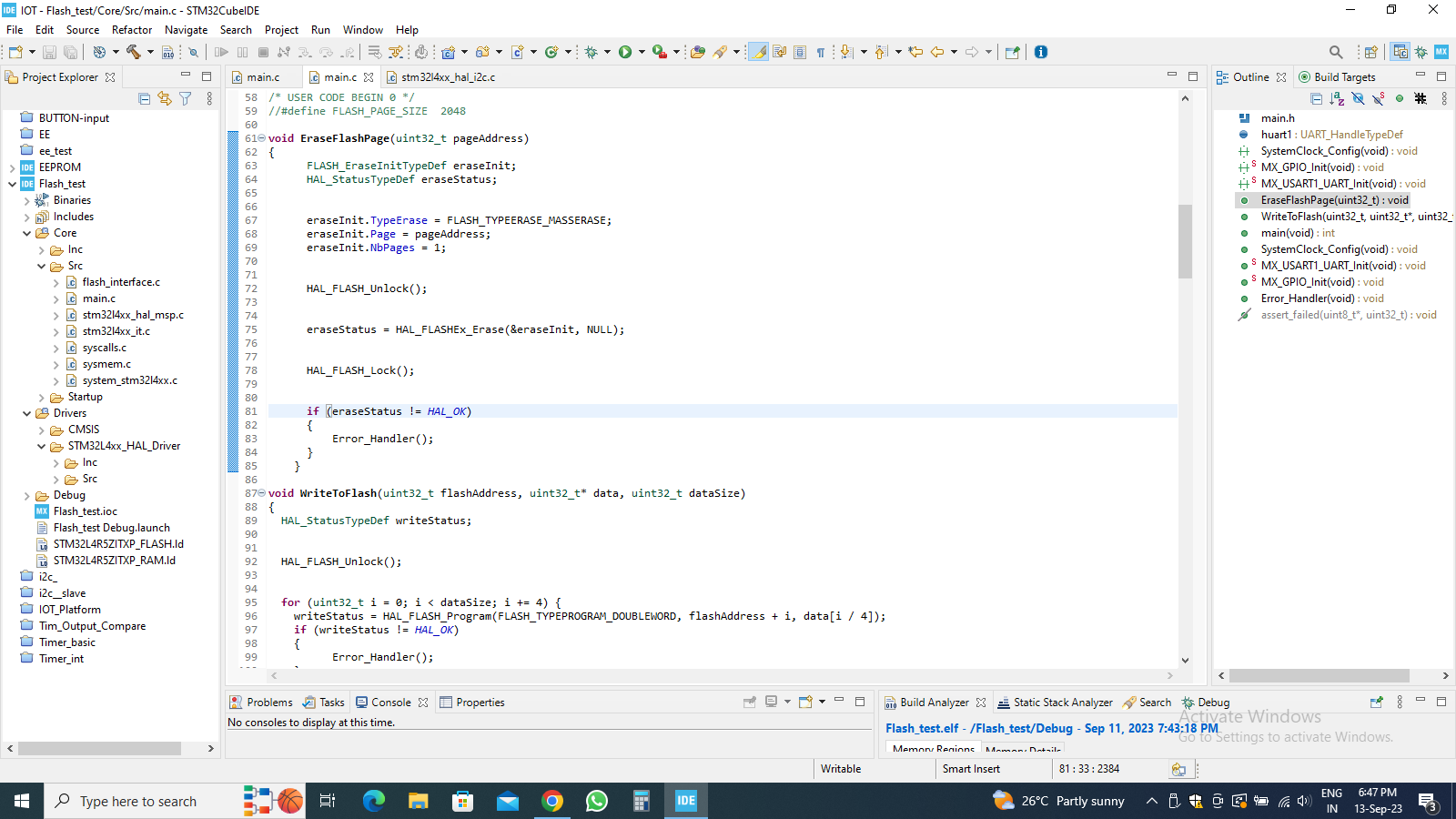 Need Guidance On Eeprom Implementation In Stm32l4r Stmicroelectronics Community