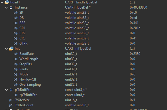 Using HAL_UART_Transmit outside main.c cause hardf... - STMicroelectronics Community