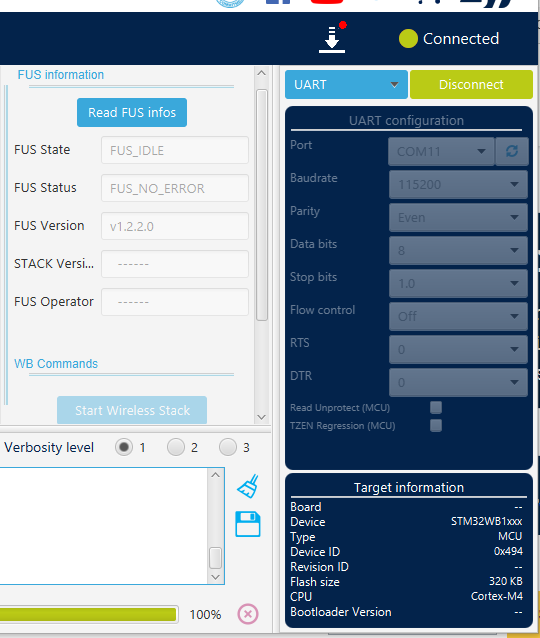 stm32wb10 update problem. - STMicroelectronics Community