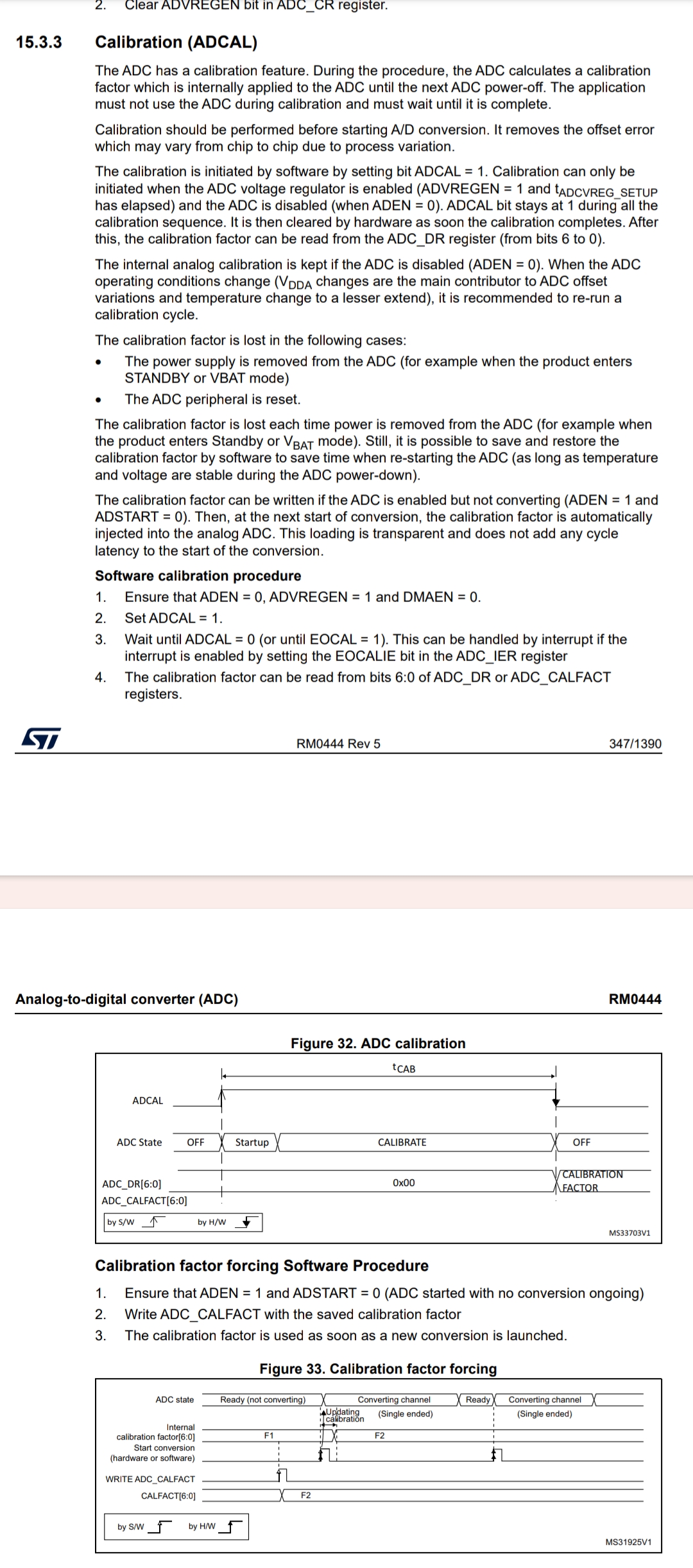 Solved Adc Calibration Doesnt Complete On Stm32g0c1re Stmicroelectronics Community