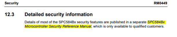Solved: SPC584B70ES - Security Reference Manual - STMicroelectronics Community