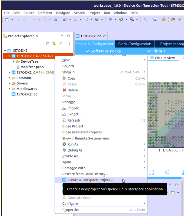 stm32mp135f-dk create new project and use HAL-Liba... - STMicroelectronics Community