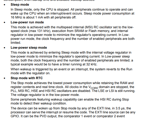 STM32L031 Ultra low power consumption - STMicroelectronics Community