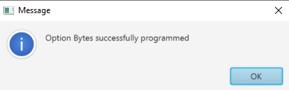Solved: Option Byte Programming failed upon trying to modi... - STMicroelectronics Community
