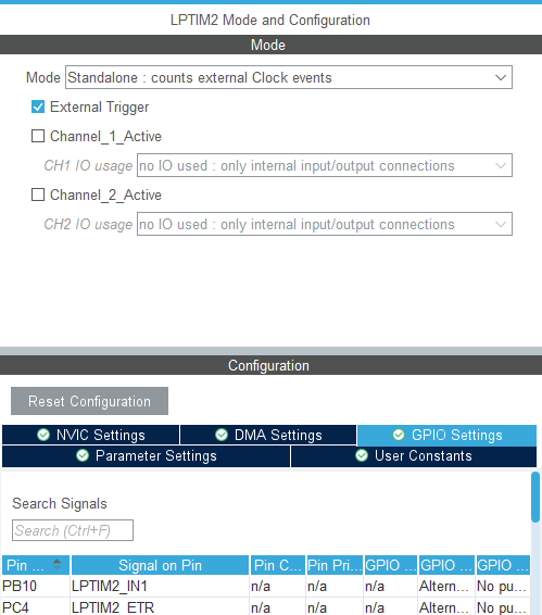 Solved: LPTIM2 Pulse Counter - STMicroelectronics Community