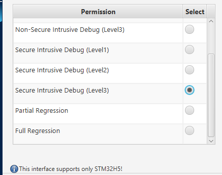 Solved: The STM32H563 cannot be connected after Secure Deb... - STMicroelectronics Community