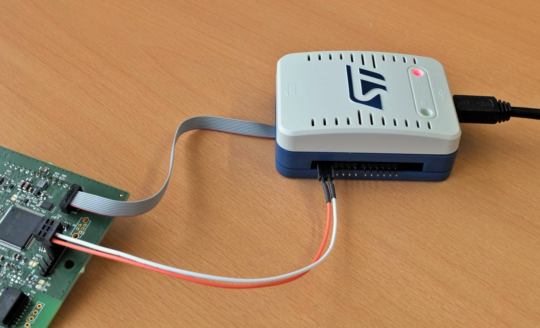 STLINK-V3SET in enclosure together with adapter bo... - STMicroelectronics Community