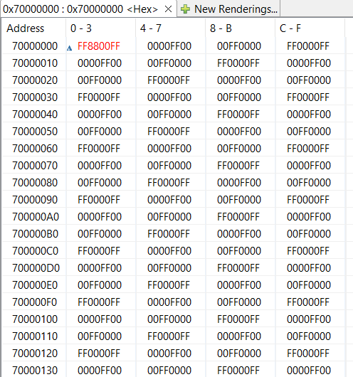 Solved: Problem when I use external SRAM in touchgfx. Wron... - STMicroelectronics Community