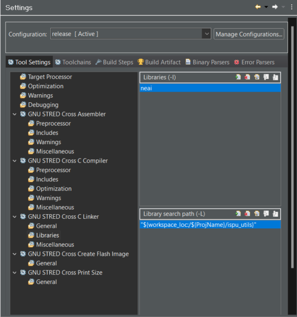 Solved: How to use the static library generated by NanoEdg... - STMicroelectronics Community