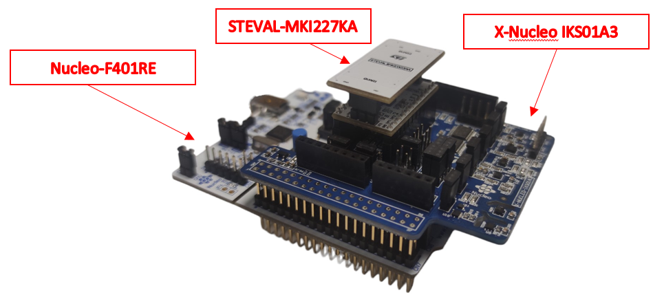 Steval Mki227ka Connected Using Dil24 On X Nucleo Stmicroelectronics Community