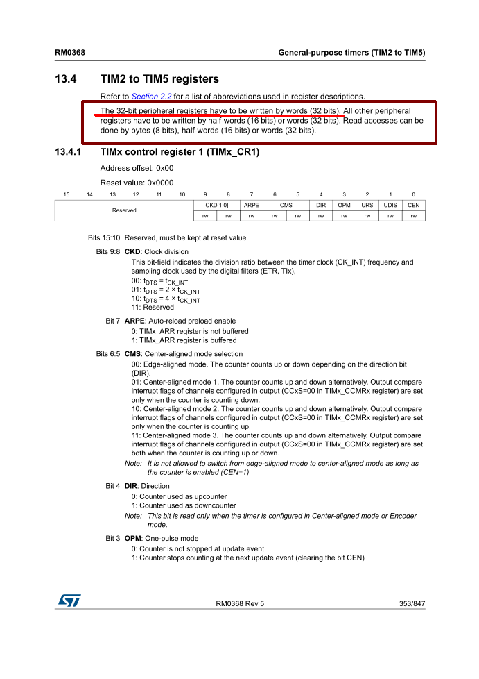 Pwm Dma Settings Stmicroelectronics Community 9834