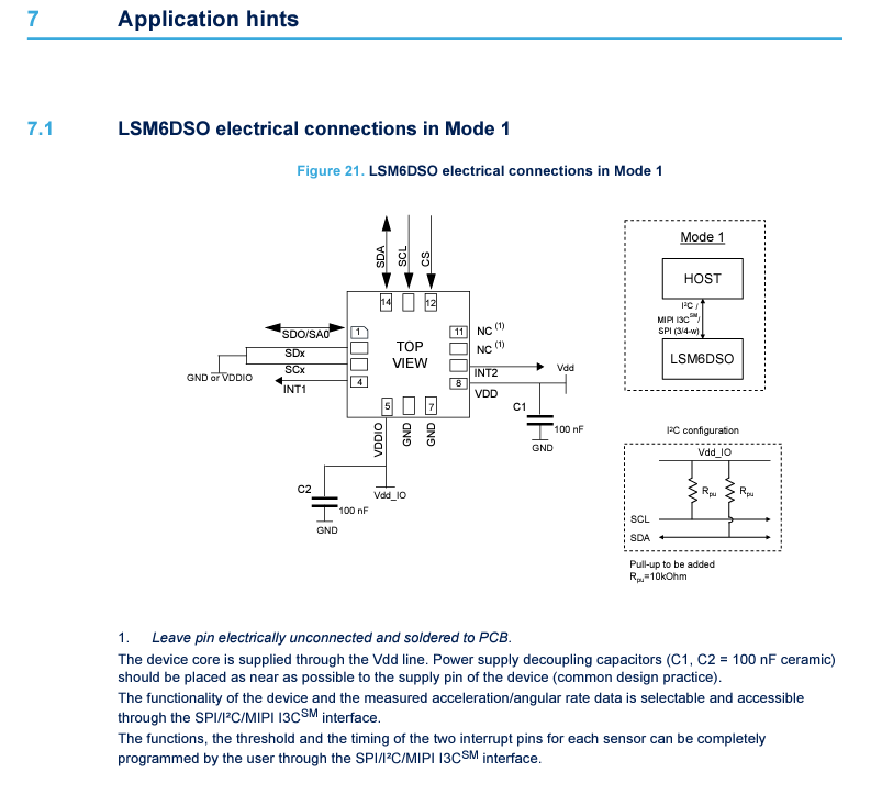 Solved: Question about LSM6DSO PCB design - STMicroelectronics Community