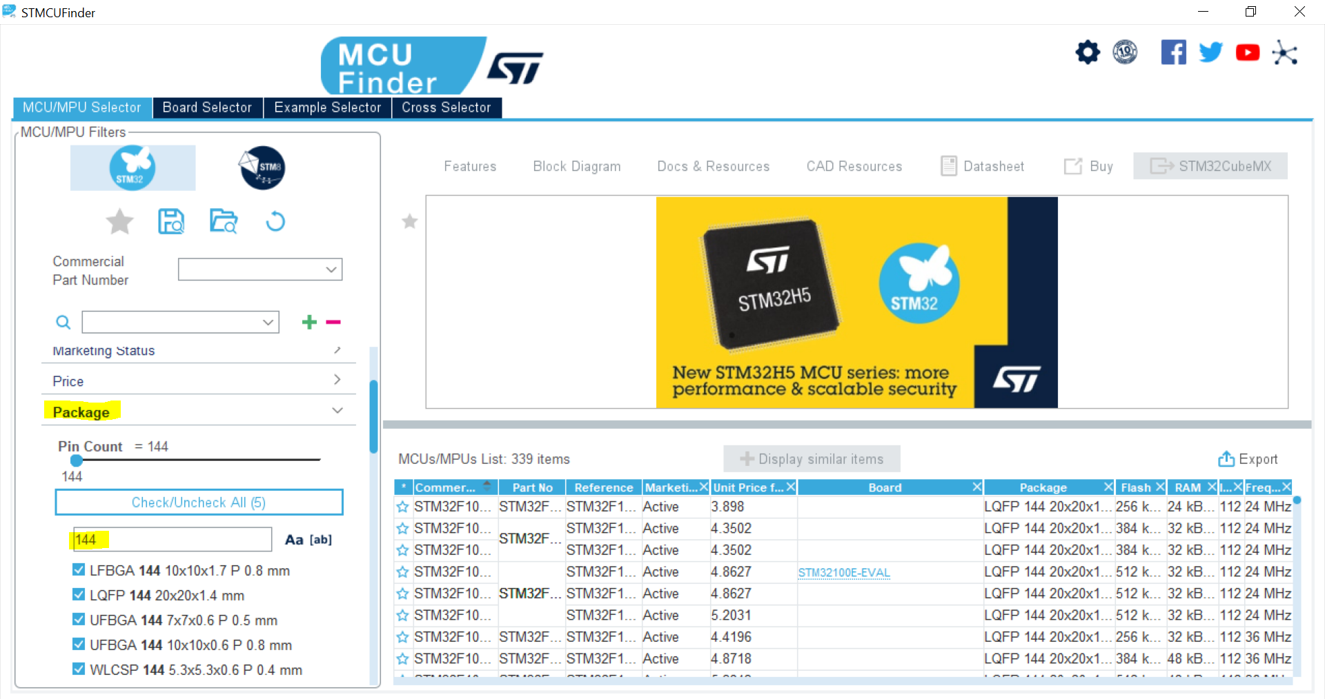 Solved 144 Pin Stm32f105 Stmicroelectronics Community 