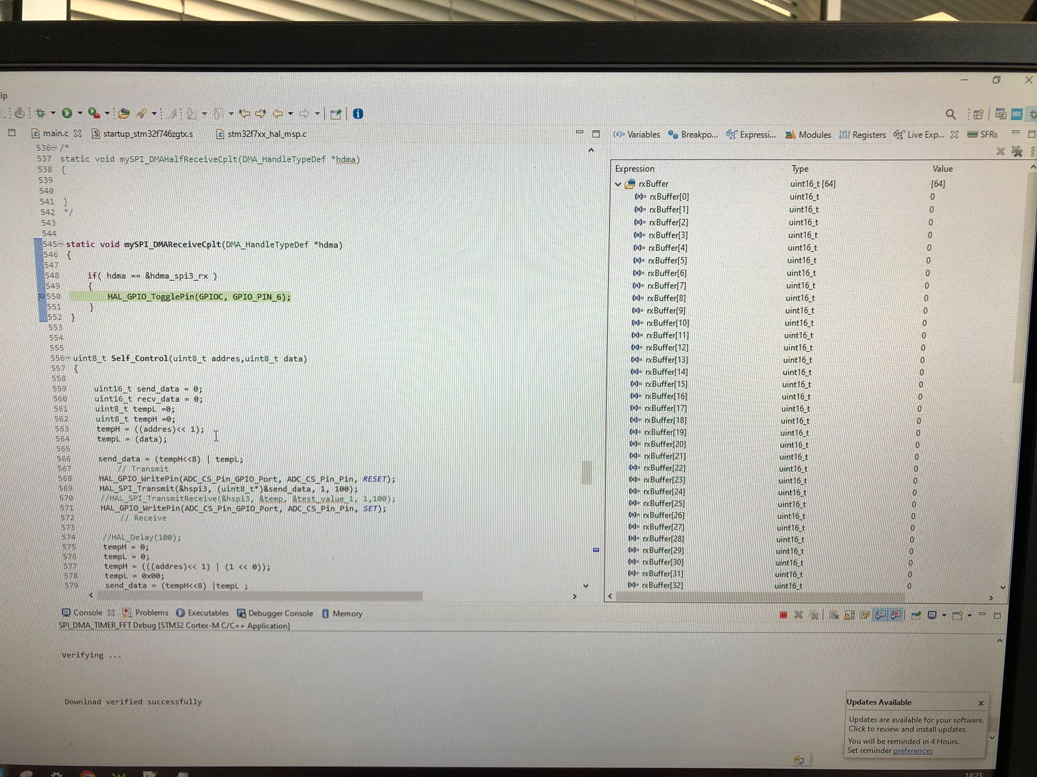 Using Timer To Trigered Spi Dma Rx Could Not Be R Stmicroelectronics Community