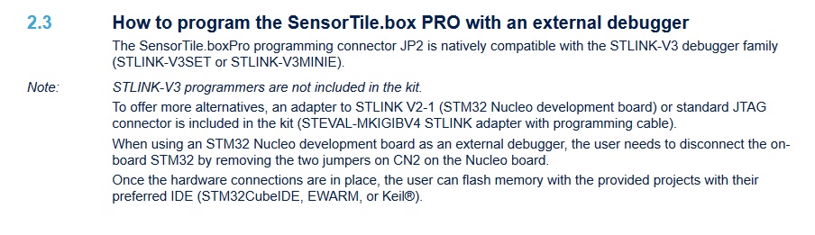 SensorTile.box PRO SWD not connect target!!! - STMicroelectronics Community