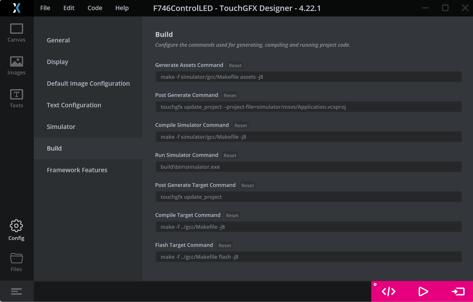 Stm32f746g Disco Does Not Work With Touchgfx 4 22 Stmicroelectronics Community