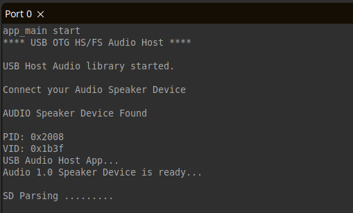 USB Audio Device/Host Class 2.0 Middleware support ...