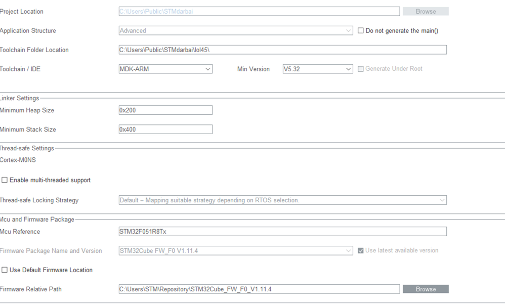 Armclang Error Unable To Execute Command Unable Stmicroelectronics Community