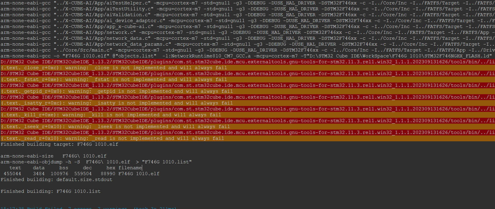 Solved Why I Build Project Error When Using Cubeide132 W Stmicroelectronics Community