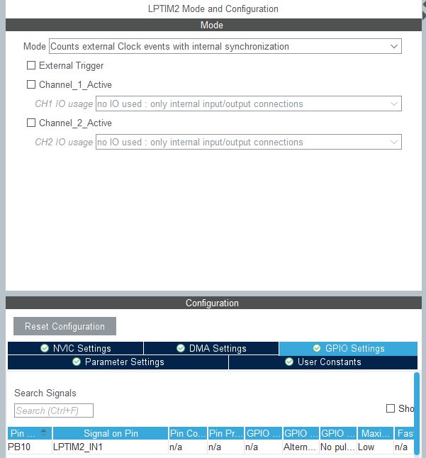 Solved: LPTIM2 Pulse Counter - STMicroelectronics Community