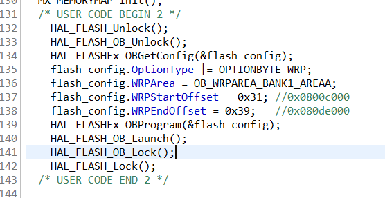 Solved: When I Update WRP and call OB_launch is resetting ... - STMicroelectronics Community