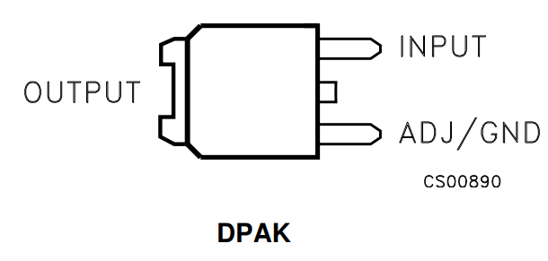 LD1086 DPAK pin configuration - STMicroelectronics Community