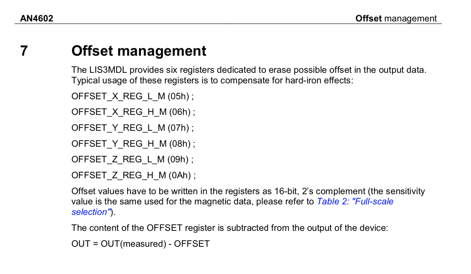 LIS3MDL hard iron offset registers - STMicroelectronics Community