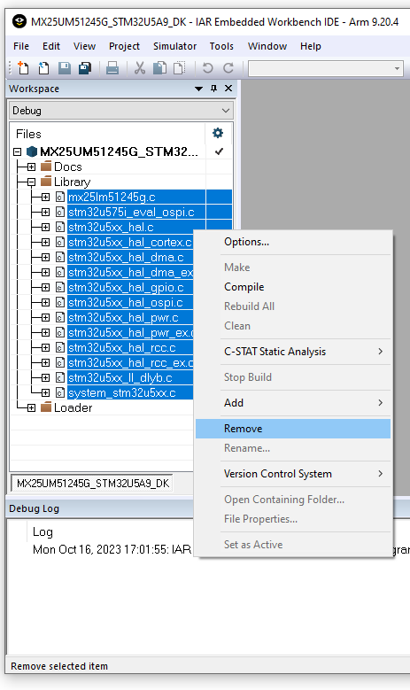 How to implement and use your own external flash l... - STMicroelectronics Community