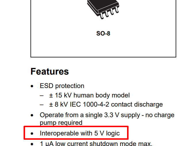 Solved: ST4485EB : is it 5V compatible - STMicroelectronics Community
