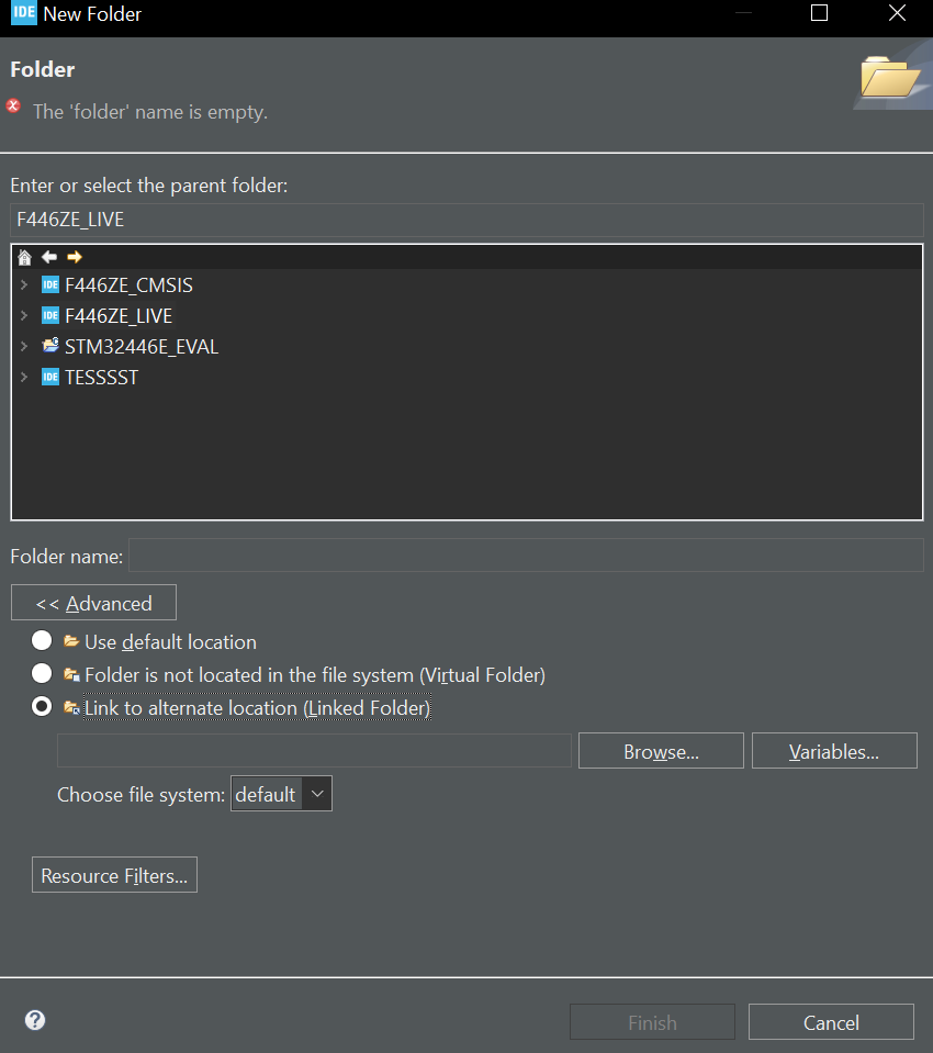 How To Add A Existing Folder To Stm32cubeide Proje Stmicroelectronics Community
