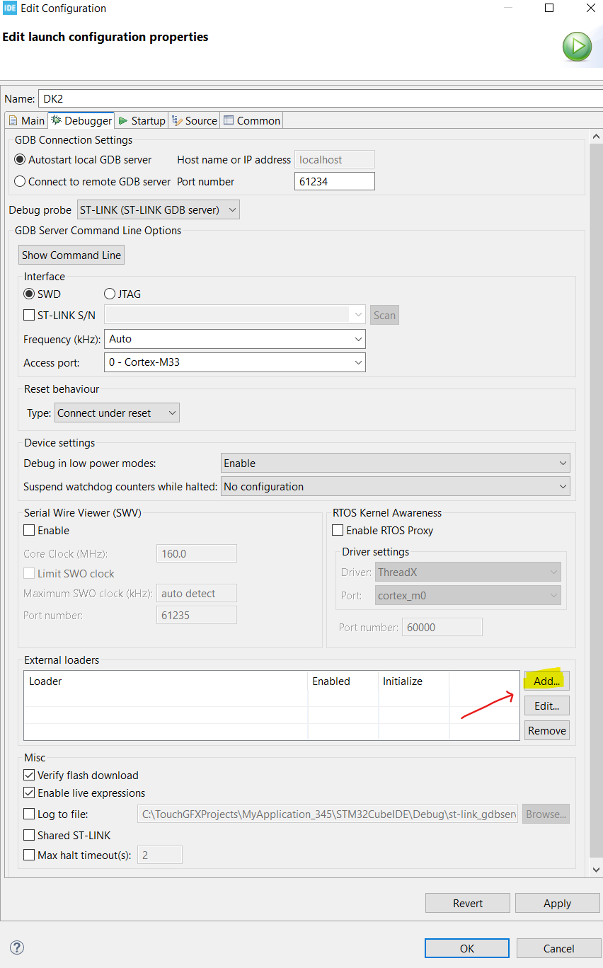 Solved: TouchGFX-Designer-generated projects have the same... - STMicroelectronics Community