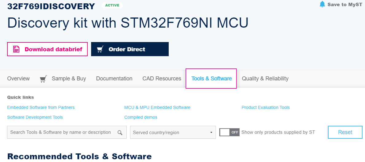 STM32F769I-DISCO, MB1225 B-02, A201800875 - STMicroelectronics Community