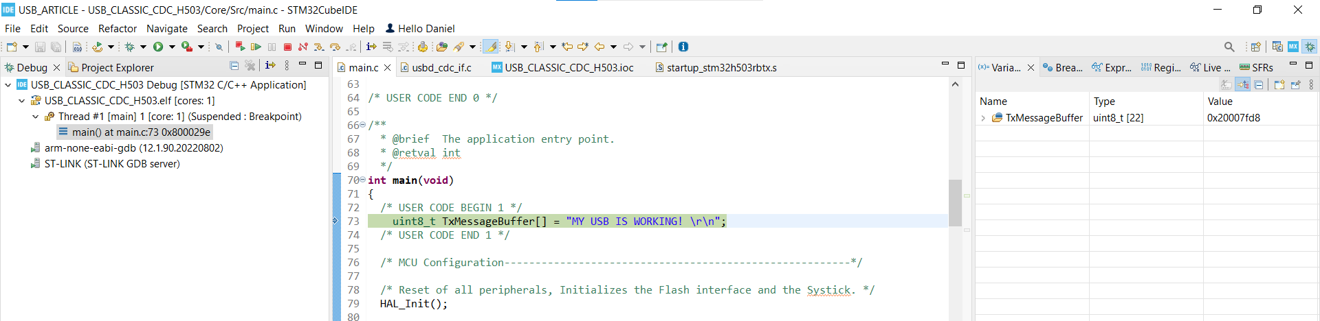 How to use STMicroelectronics classic USB device m ...