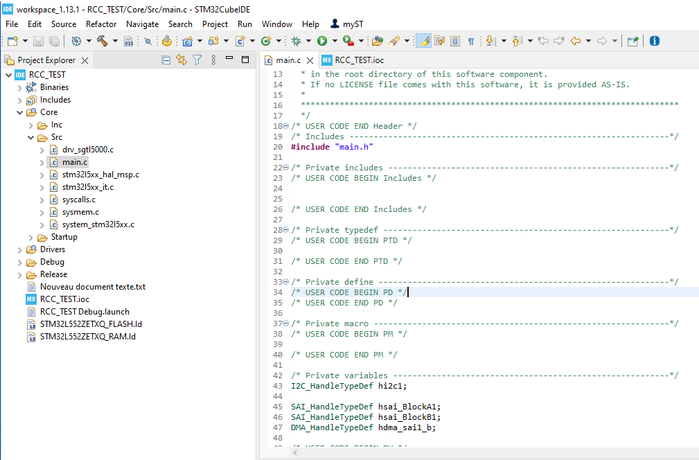 Source File Stmicroelectronics Community