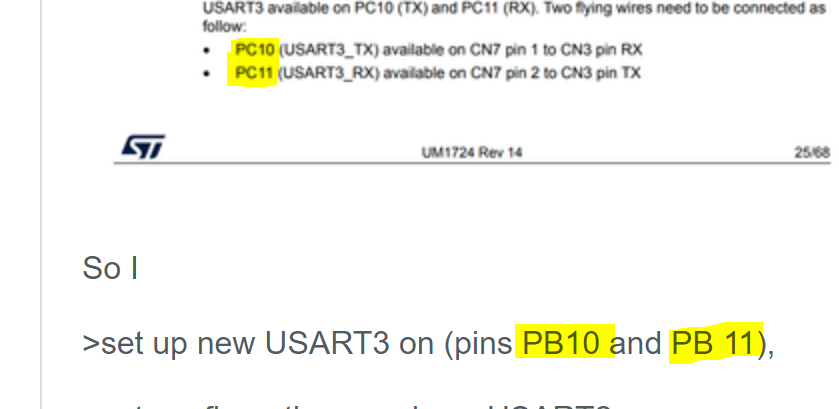 Solved Problem With Uart Communication After Bridges Reso Stmicroelectronics Community