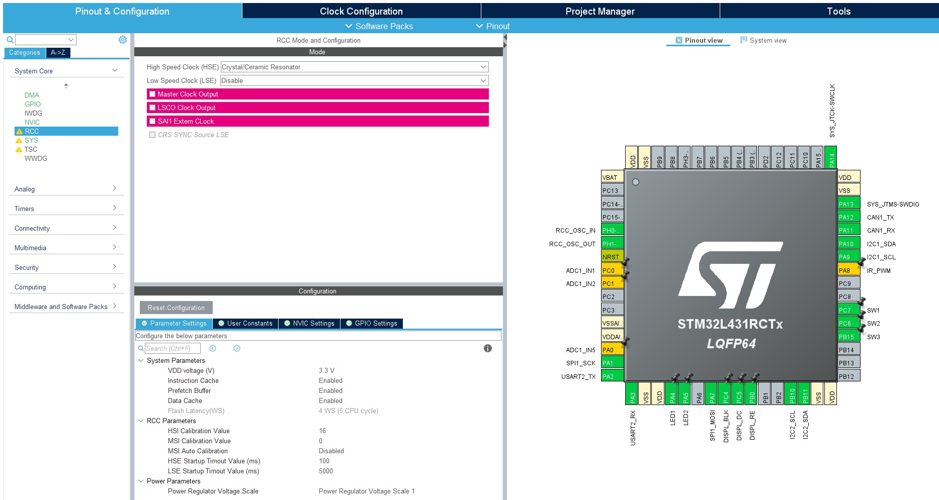 Solved Stm32l4 Problem With Hse That Switching To Hsi Stmicroelectronics Community 6902
