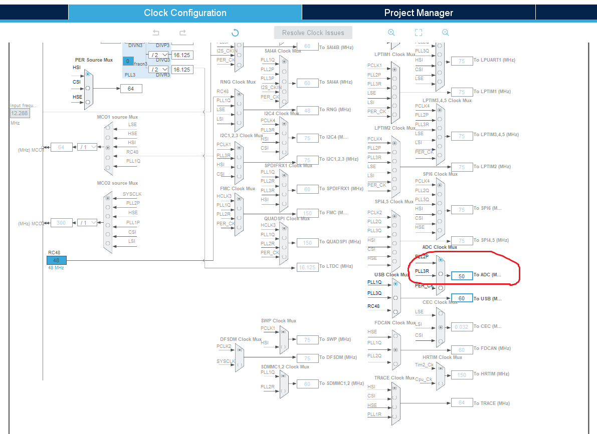 Solved: STM32H753ZI ADC＋DMAで高速サンプリングできない。（解決方法の相談） - STMicroelectronics Community