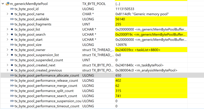 Solved Issue With Byte Pool For Threadx Stmicroelectronics Community
