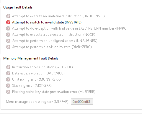 stm32f4 hardfault - STMicroelectronics Community