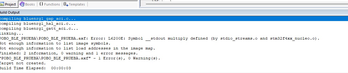 Issue when compiling BlueNRG-2 SampleApp - STMicroelectronics Community